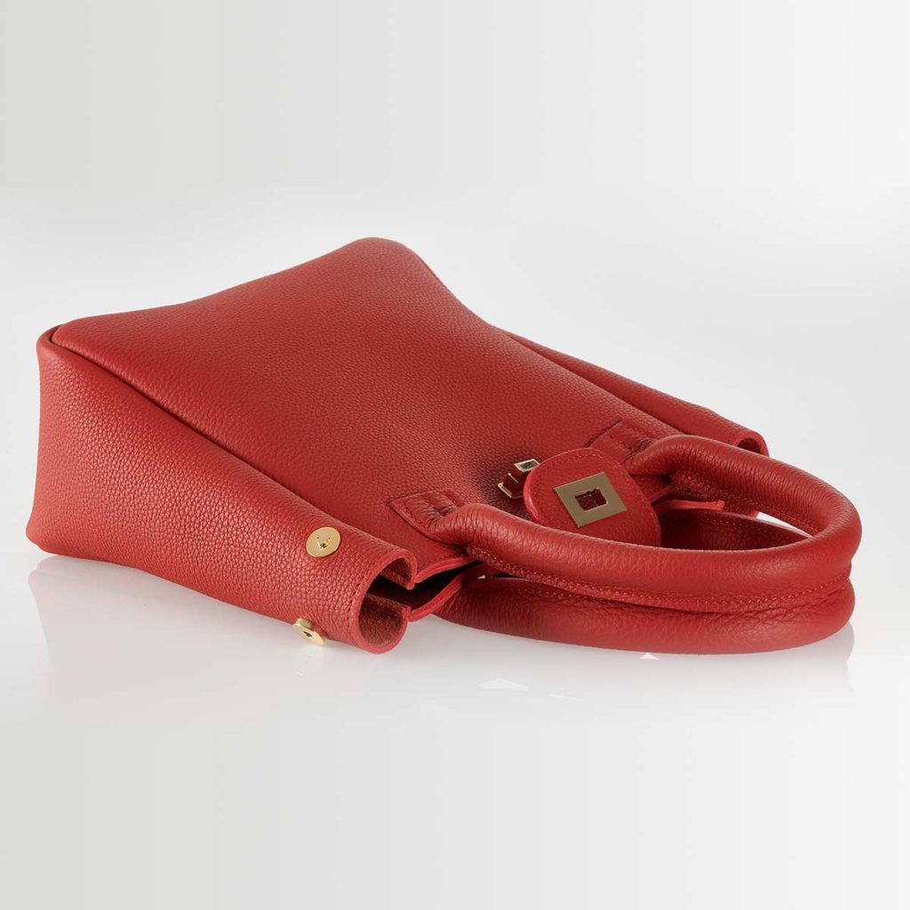 Sac à Main Cuir Rouge - Maroquinerie Française - Le Rayonnant ...