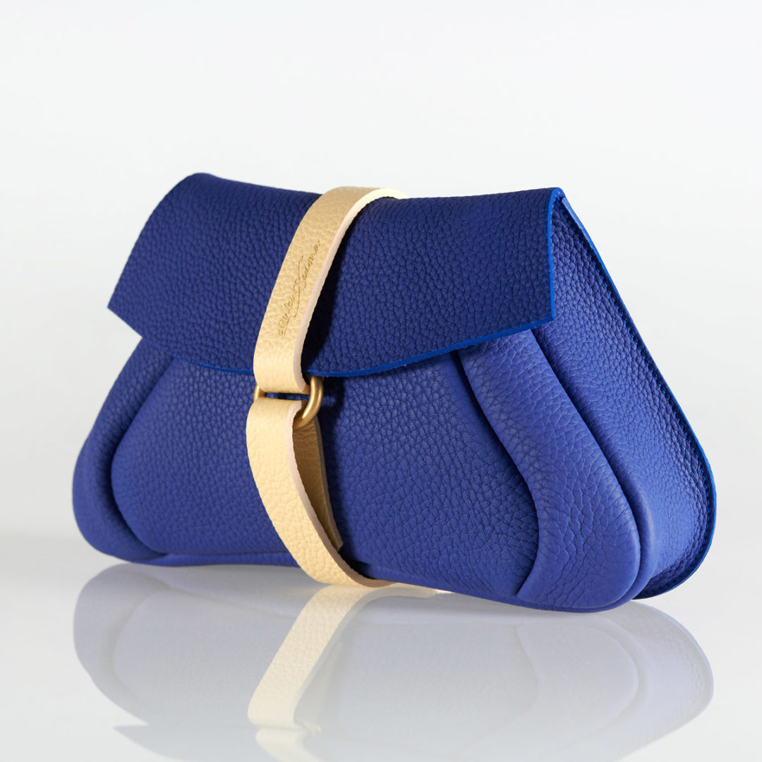 Pochette de Soirée - Maroquinerie Française - Cocktail Bleu sable ...